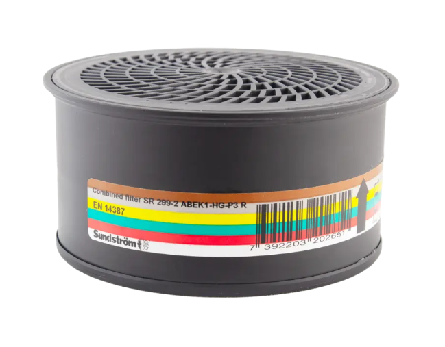 Sundstrom SR299-2 Gas & Particle Filter ABEK1HgP3 | Package: Each – Absafe