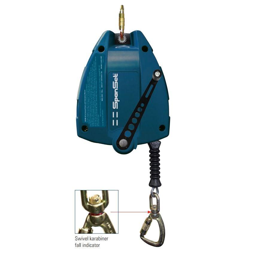 Spanset inertia reel - 3 way with recovery